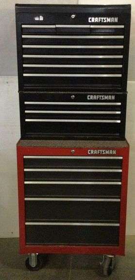 Craftsman Tool Boxes on Wheels (Together total height 66” and 27” wide ...