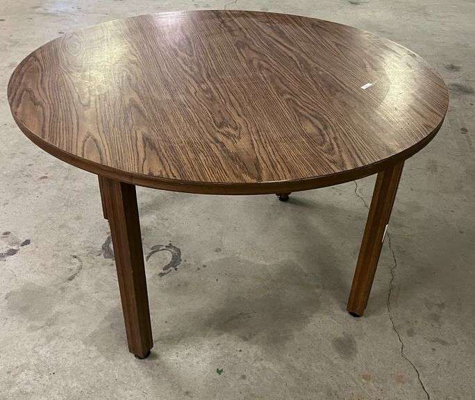 4 Foot x 29" Round Library Table - Sherwood Auctions