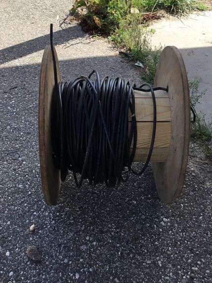 Telephone Wire On Spool - Sherwood Auctions