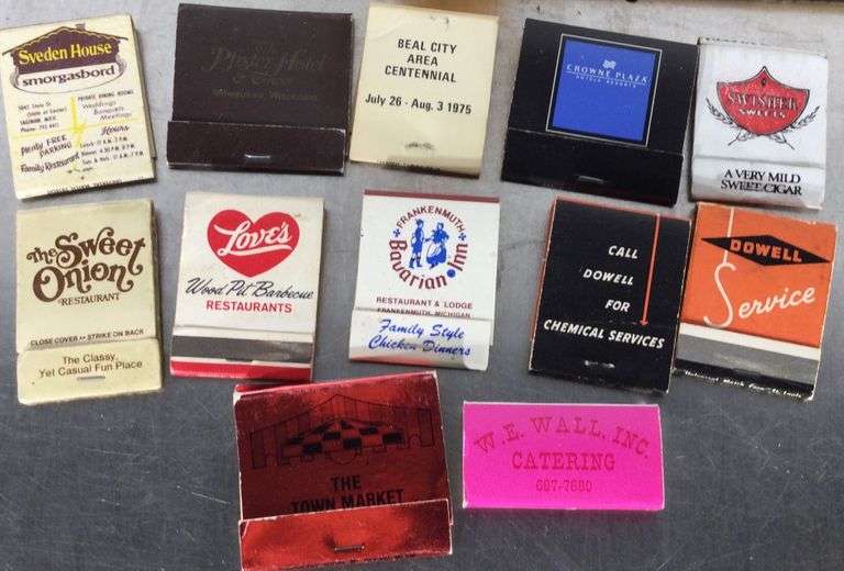 Collectible Matchbooks - Sherwood Auctions