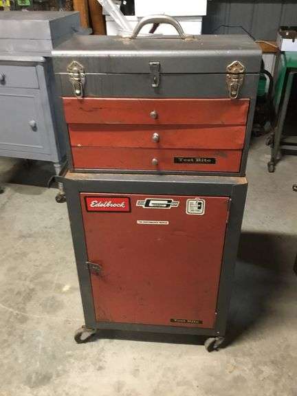 19.5"x40"x12 Test Rite Tool Cabinet and Chest - Sherwood Auctions