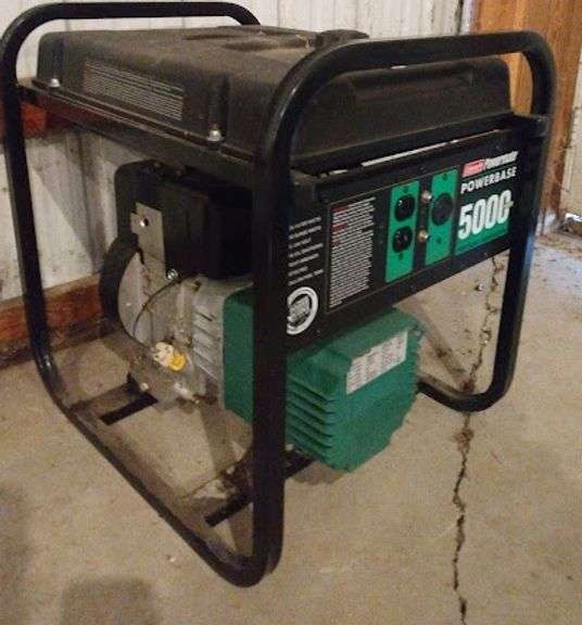 Coleman Powermate Powerbase 5000 ER Electric Generator, Still in Box ...