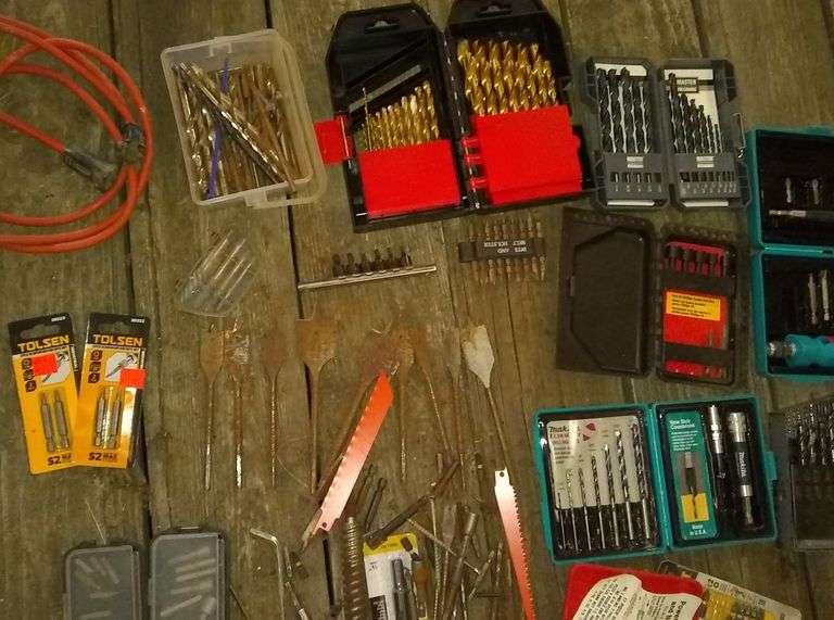 Assortment of Drill Bits and Bit Sets - Sherwood Auctions