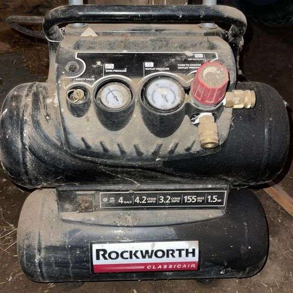 Rockworth Classic Air 4 Gallon Compressor - Sherwood Auctions