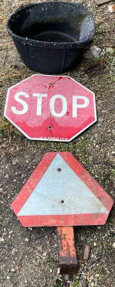 Bucket & Signs - Sherwood Auctions