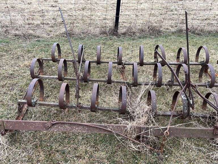 12' Spring Tooth Harrow-Painted Green - Sherwood Auctions