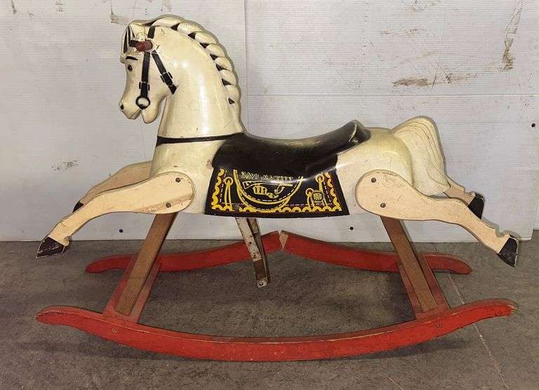 Vintage Davy Crockett Children’s Rocking Horse - Sherwood Auctions