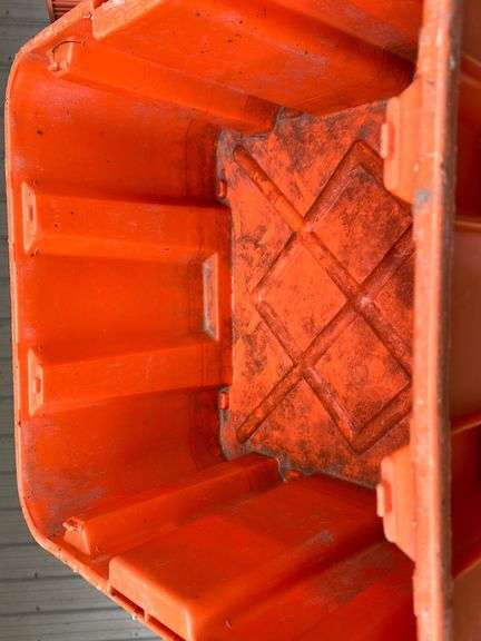 Stack Of Square Plastic Totes - Sherwood Auctions