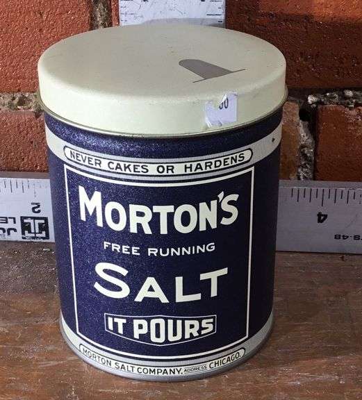 Vintage Morton Salt Collector Tin - Sherwood Auctions