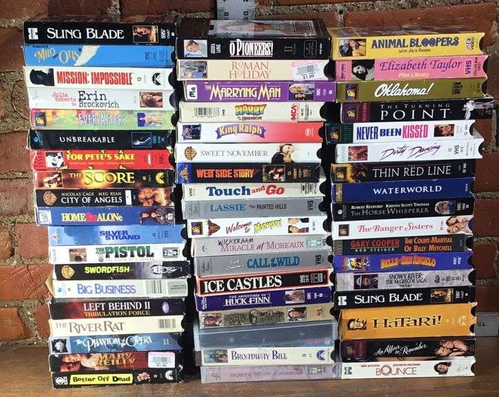 Assorted VHS Tapes Approximately 51 - Sherwood Auctions