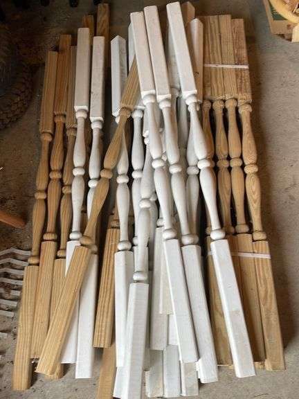 Three Foot Tall Wooden Spindles - Sherwood Auctions