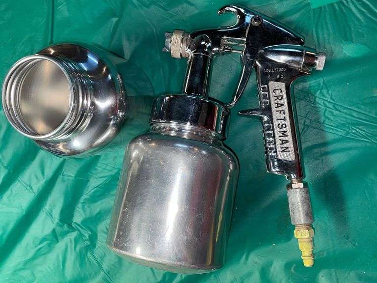 Craftsman Pnuematic Spray Paint Gun w/ Extra Paint Can, Stanley ...
