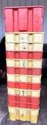 Stack Of Square Plastic Totes - Sherwood Auctions