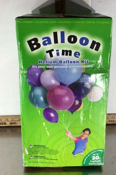 Balloon Time Helium Balloon Kit - Sherwood Auctions