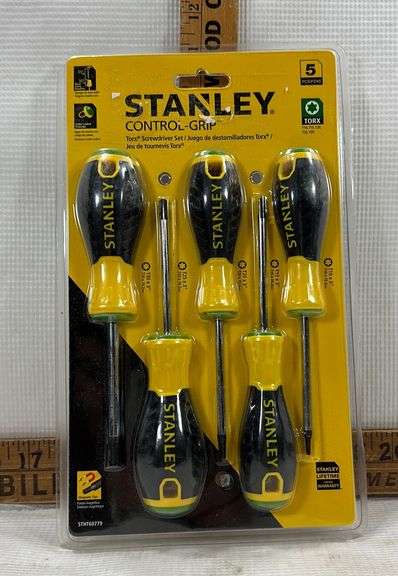 Stanley Control Grib Screwdrivers- New - Sherwood Auctions