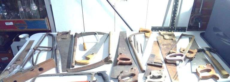 Assorted Hand Saws and Other Hand Tools - Sherwood Auctions