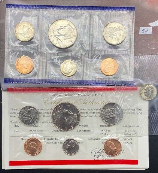 1996 U.S. Mint Uncirculated Coin Set - Sherwood Auctions