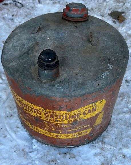 Galvanized Gas Can - Sherwood Auctions