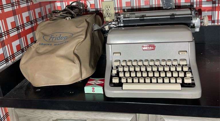 Friedan Adding Machine + Royal Typewriter - Sherwood Auctions