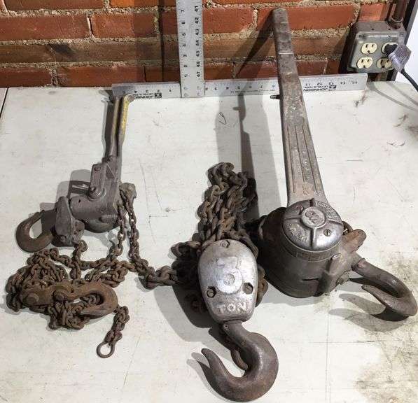 3Ton and 1Ton Chain Pullers - Sherwood Auctions