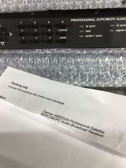 (3) Tiernan ABR202A Professional Satellite SCPC/MCPC Audio Broadcast ...