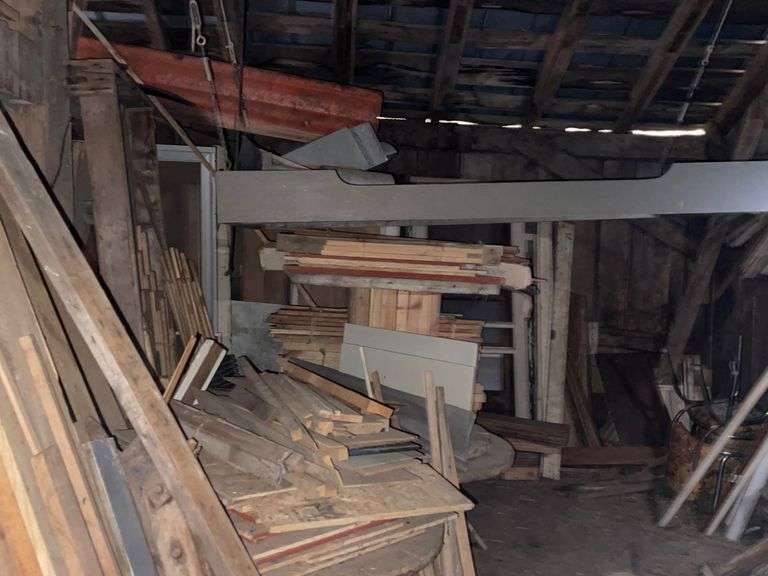 Three XL Wooden Wire Spools, Hanging Platform w/ Springs, Doors & Lots ...