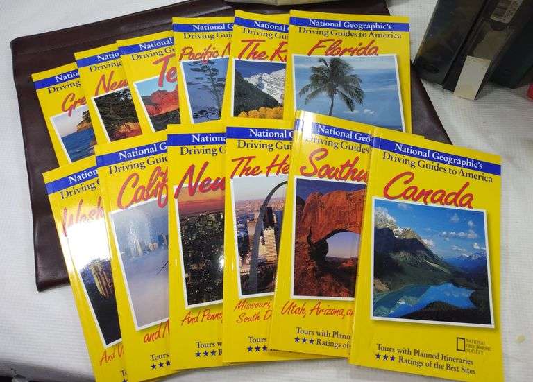 National Geographic's "Driving Guides to America" Books, Briefcase ...