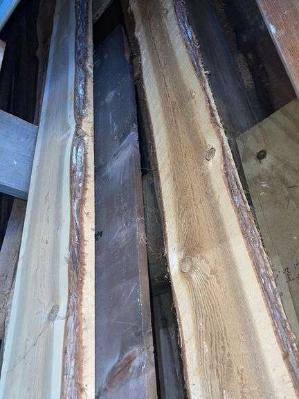 Live Edge Rough Cut Lumber & 4x4 Beams - Sherwood Auctions