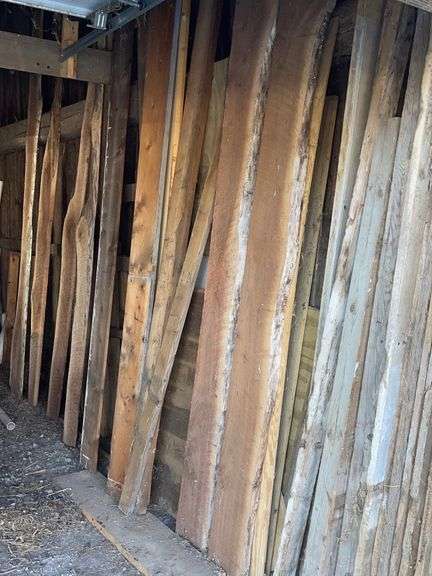 Live Edge Rough Cut Lumber & 4x4 Beams - Sherwood Auctions