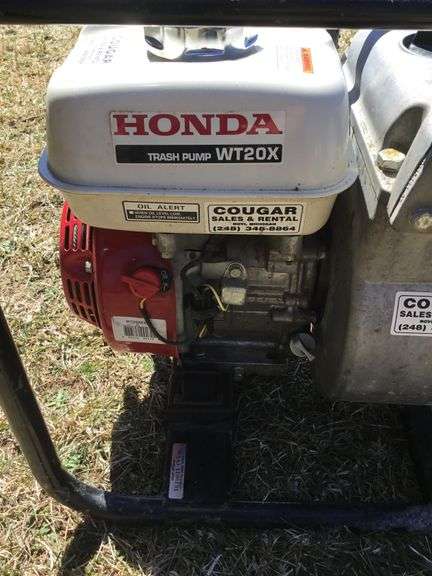 Honda WT20X Trash Pump - Sherwood Auctions