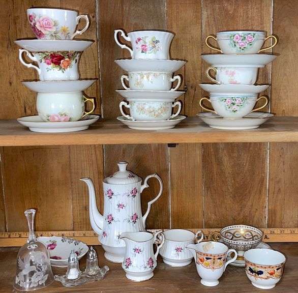 Nice China Tea Cup & Saucer Collection, Princess House Tea Set ...