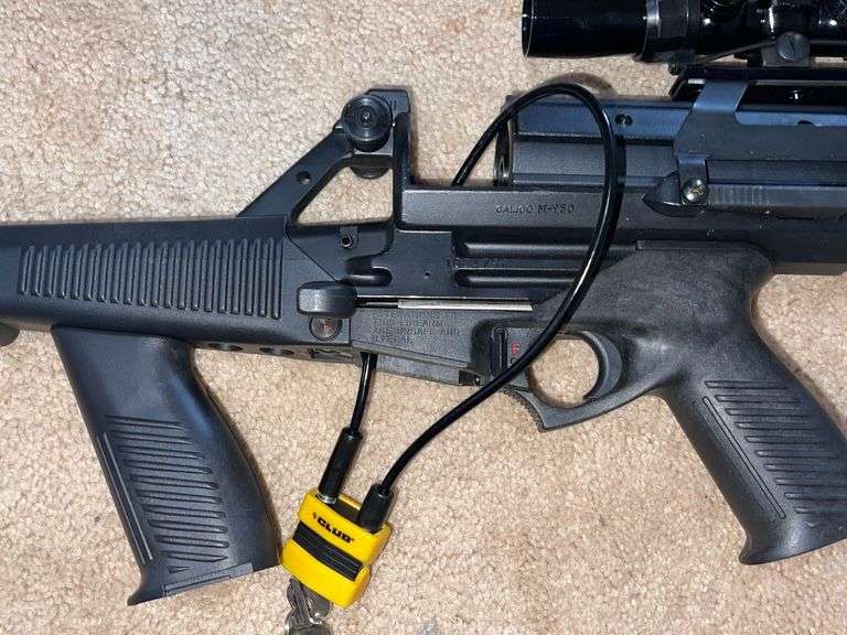 Calico 9mm Pistol w/ 50 Round Magazine & Tasco Scope 1x20 - Sherwood ...