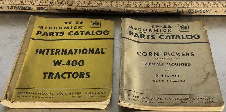 McCormick Parts Catalogs - Sherwood Auctions