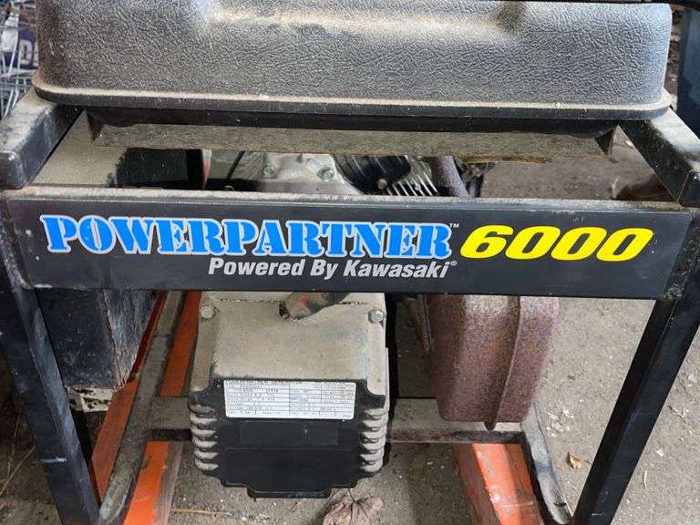 Kawasaki Power Partner 6000 Generator - Sherwood Auctions