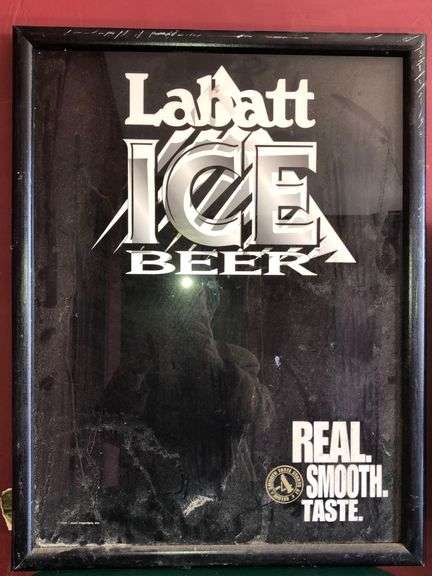 Labatt Ice Poster 19.5”x 25” and Michelob Mirror 25” x 17” - Sherwood ...