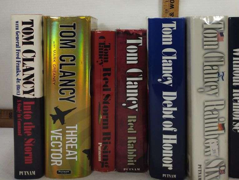 Great Collection of Tom Clancy Books + Assorted Novels - Sherwood Auctions