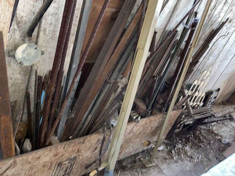 Pile of Metal and Steel Rods - Sherwood Auctions