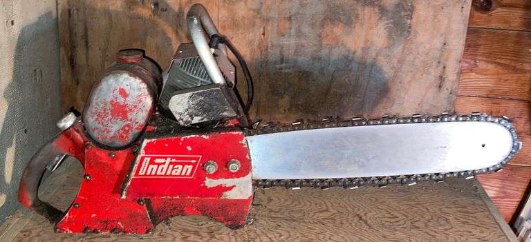 Indian Model 2/38 Chainsaw serial number 2825 - Sherwood Auctions