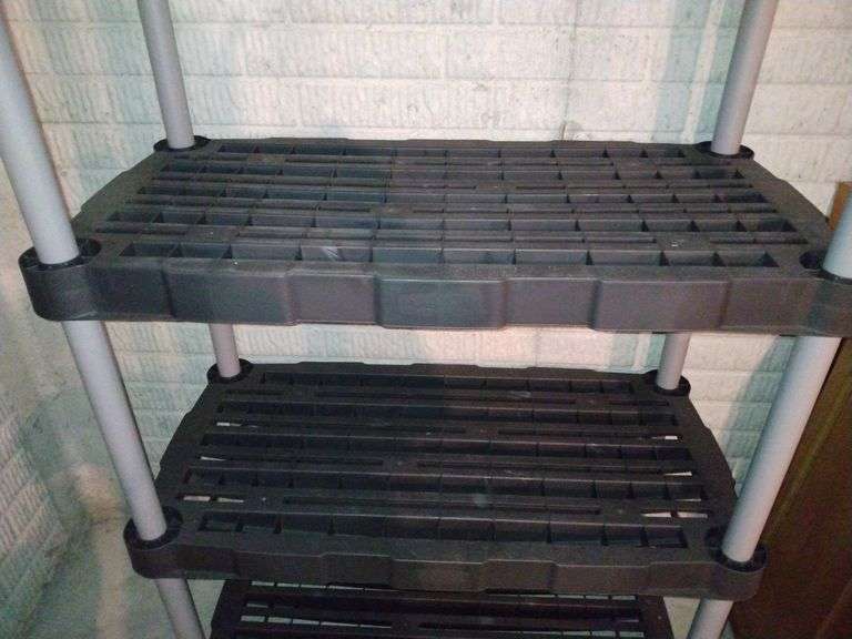 Rubbermaid Plastic Shelving Unit (56" H, 36" L, 18" D) - Sherwood Auctions