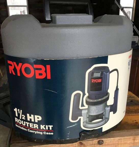 Ryobi 1.5HP Router Kit and Carrying Case NEW in Case!! - Sherwood Auctions