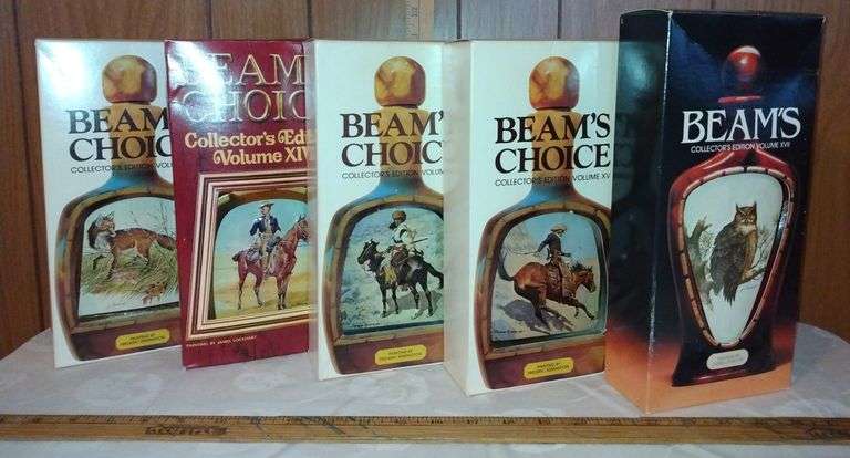 Jim Bean Collectors Bottles In Original Boxes - Sherwood Auctions