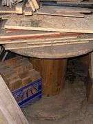 Three XL Wooden Wire Spools, Hanging Platform w/ Springs, Doors & Lots ...