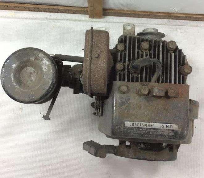 5 hp Craftsman Engine Horizontal Shaft - Sherwood Auctions