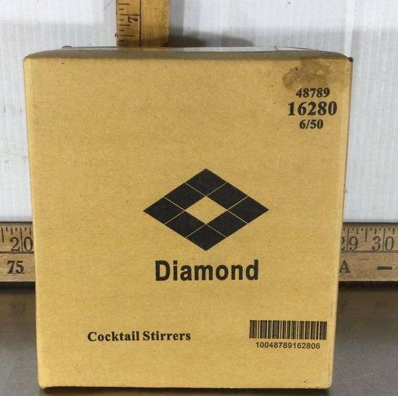 Diamond Cocktail Stirrers - Sherwood Auctions