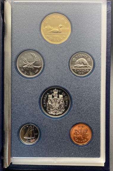 1991 Royal Canadian Mint Specimen Set - Sherwood Auctions