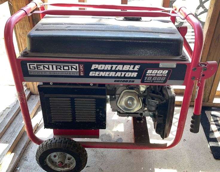 Gentron Portable GG10020 Generator 8000 Rated Watts/10,000 Watt Surge ...