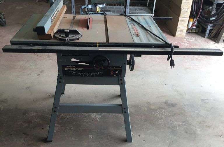 Delta Model 36-600 10'' Table Saw and Stand 35''x45''x30'' - Sherwood ...