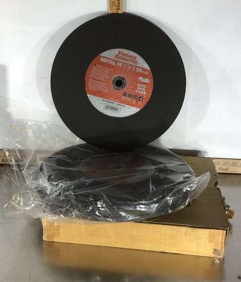 (10) Virginia Abrasives Metal Blades 14” x 1/8” x 20mm - Sherwood Auctions