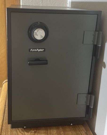 Fire-Fyter Safe w/ Combination 21”T, 14”W, 17”D - Sherwood Auctions
