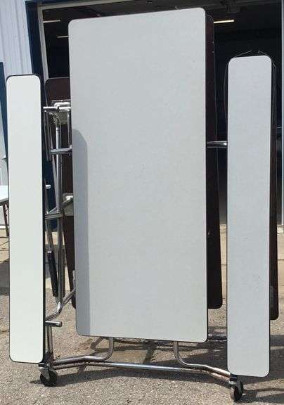 11' 6'' Folding Cafeteria Table on Wheels - Sherwood Auctions